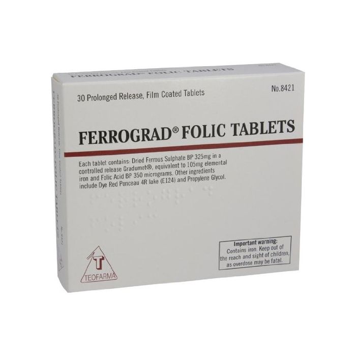 Buy ferrograd folic tablets iron Online
