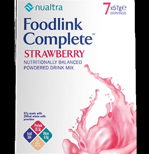 Buy foodlink complete powder sachets strawberry Online