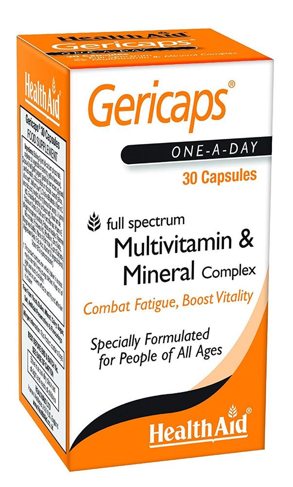 Order health aid gericaps full spectrum multivitamins & minerals 30 ...