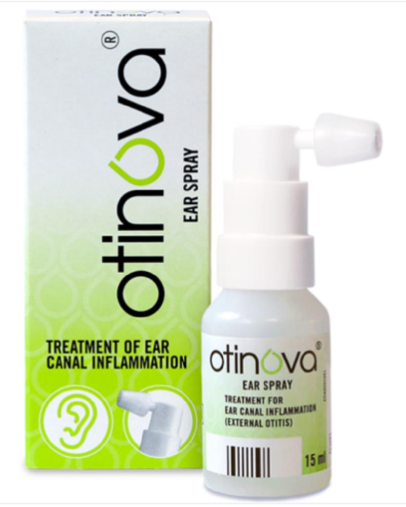 Buy otinova ear spray treatment of ear canal infalamation(otitis) 15ml ...